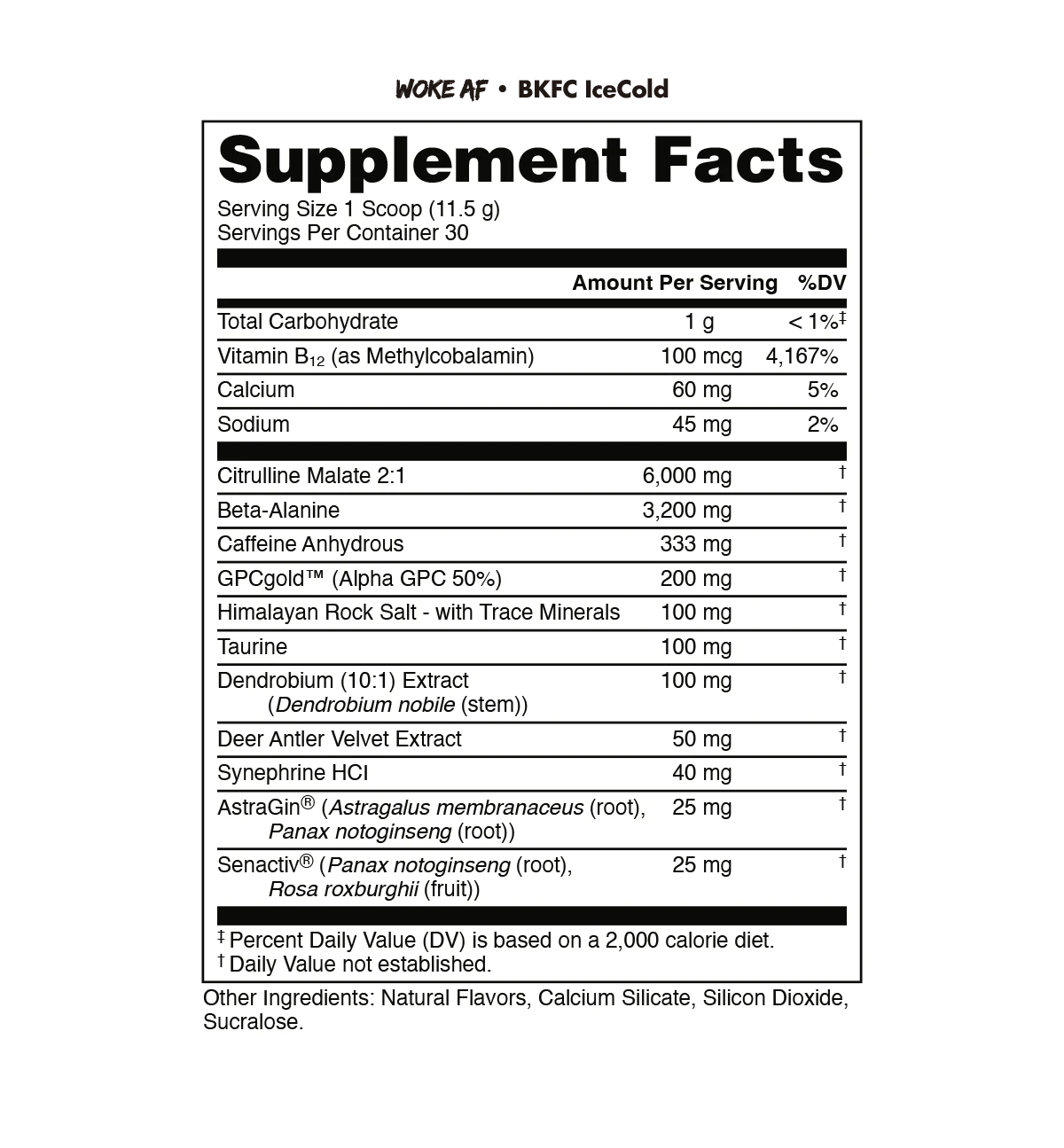 WOKE AF ICE COLD Pre-Workout – Explosive Energy & Focus - Bucked Up